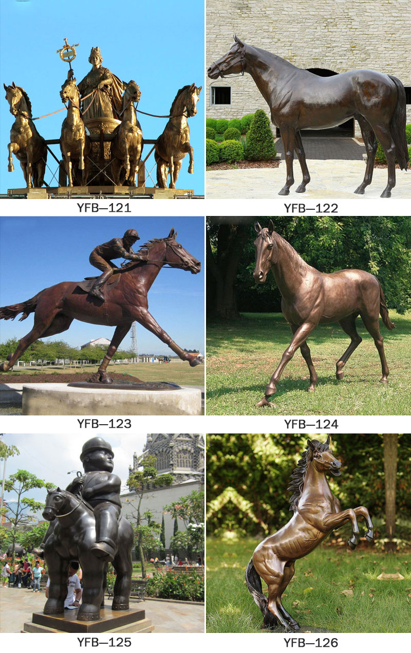 Large custom rearing horse garden decorative statue for sale BOKK-231 ...