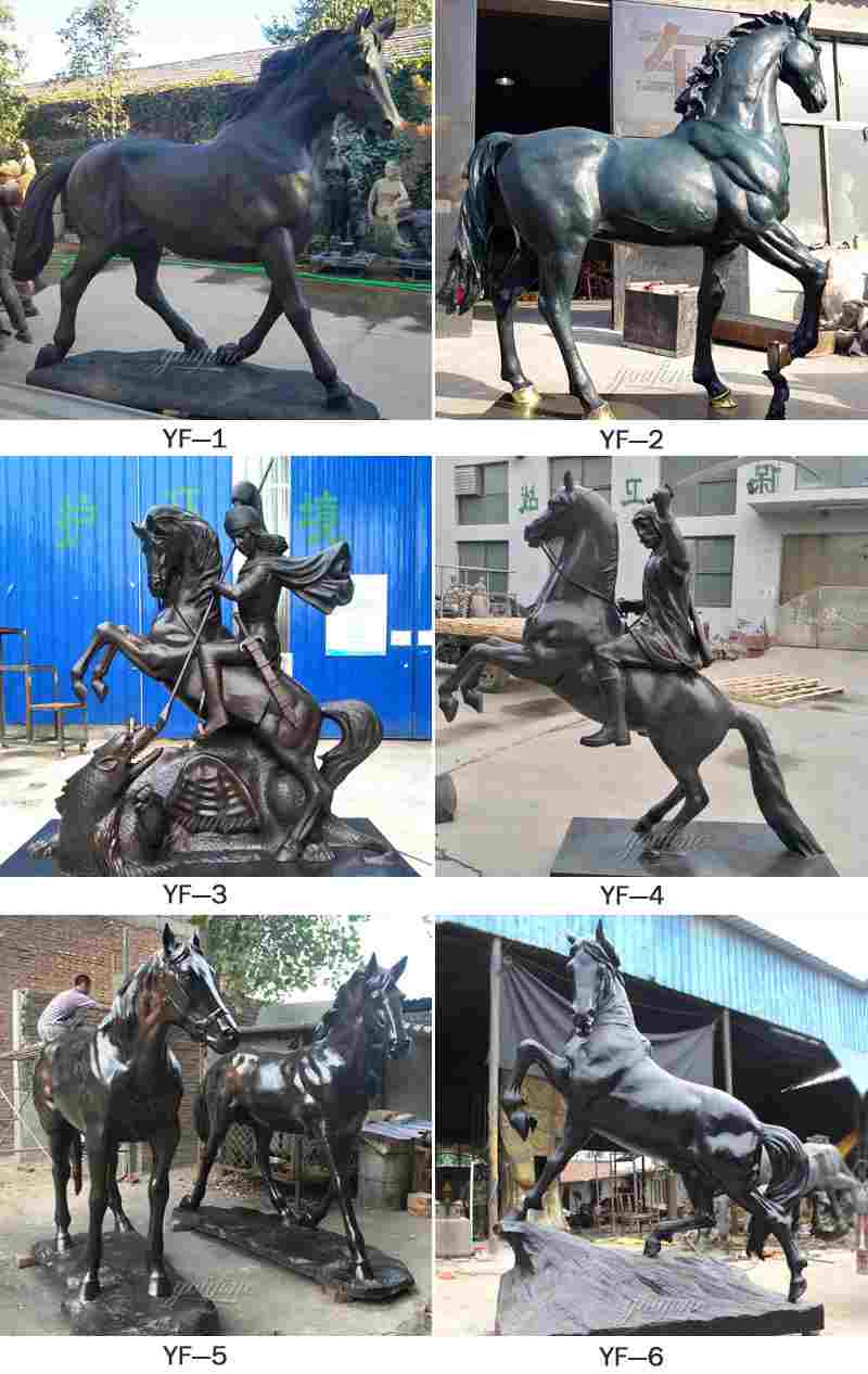 Casting Best Bronze Peter and Horse Sculpture Replica for Yard ...