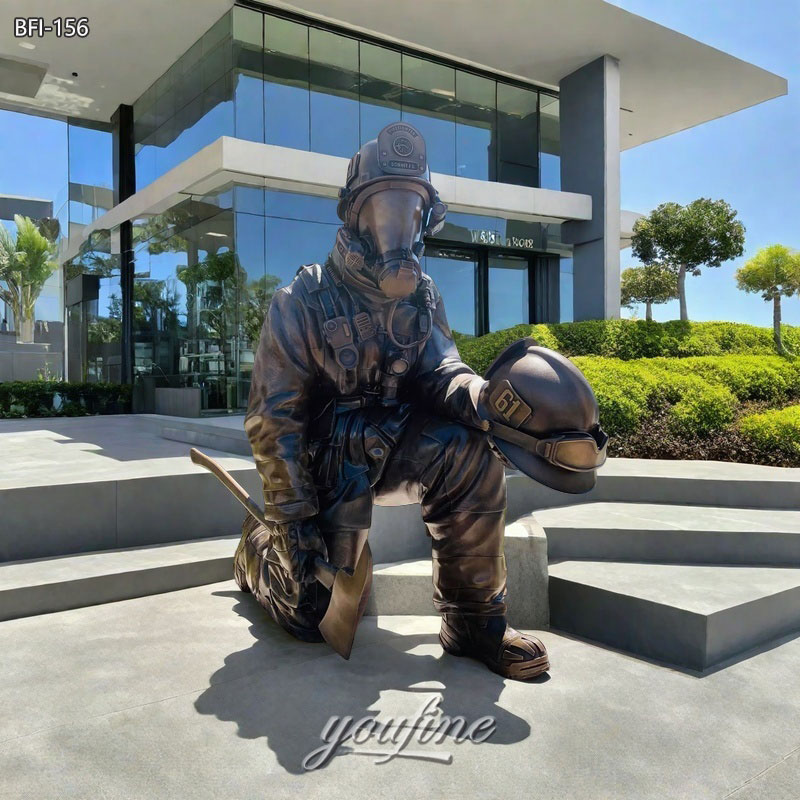 Life Size Bronze Firefighter Statue for Sale BFI-156- Bronze animal ...